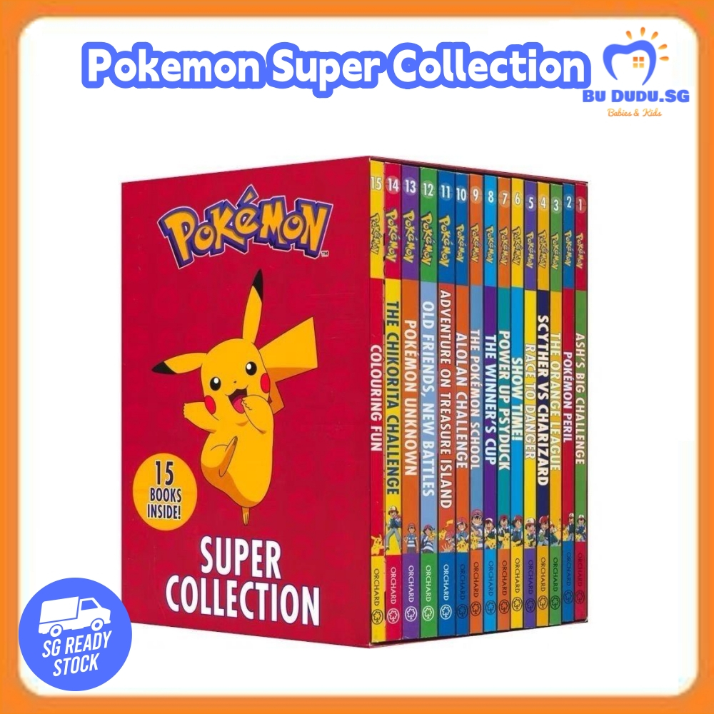 [SG] Pokemon Super Collection 15 books inside Pokemon Book Collection ...