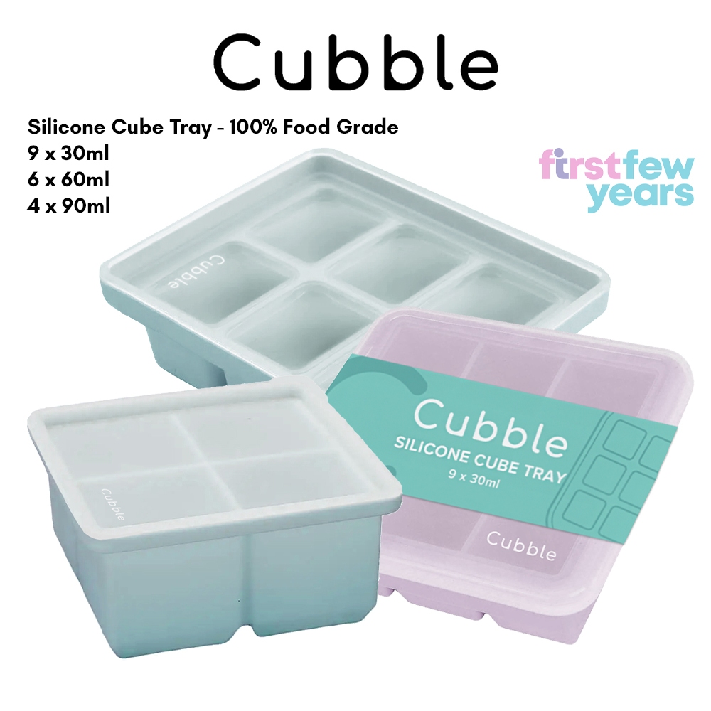 Cubble Silicone Cube Tray 9 x 30ml / 6 x 60ml / 4 x 90ml (2 Colors ...