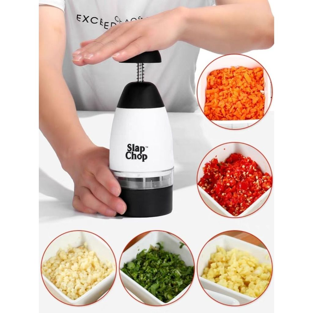 Hand Chopper Shredder Mincer Slicer Cutter Onion Garlic Chilli Salad ...