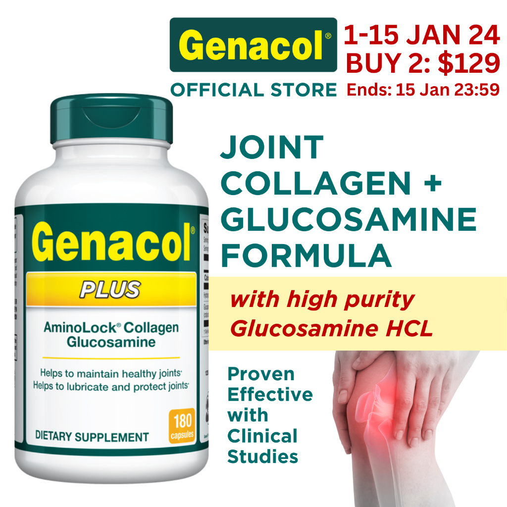 Genacol Plus 180 caps Ultra Hydrolyzed Collagen Peptide Supplement with ...