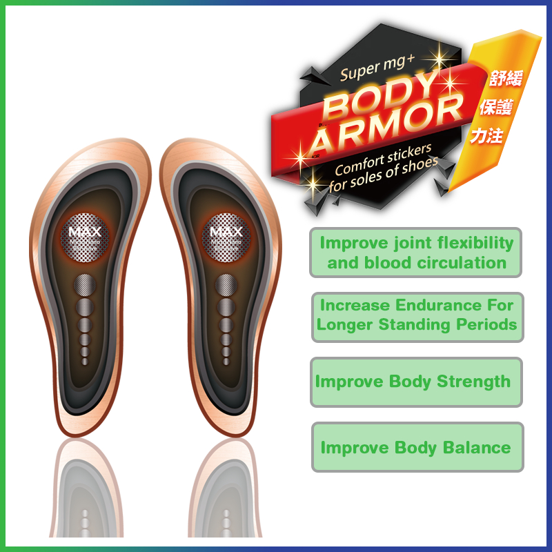 Magnesium Ion Stick on Foot Sole Patch - 2 Pairs Set - Suits people ...