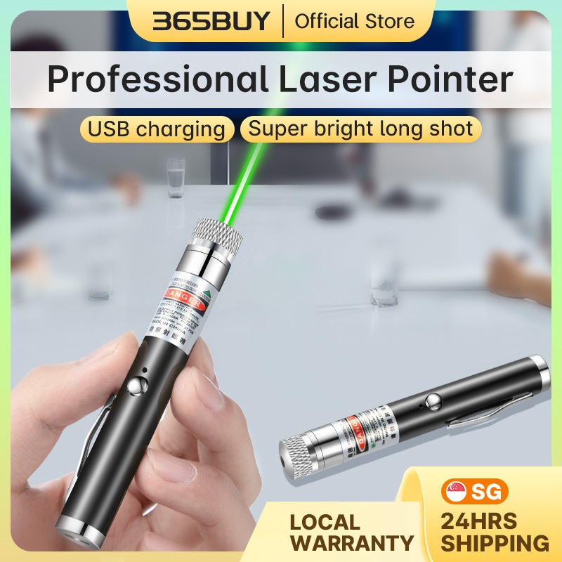[SG]Laser Pointer USB Charging Long Distance High Power Pet toy Green ...