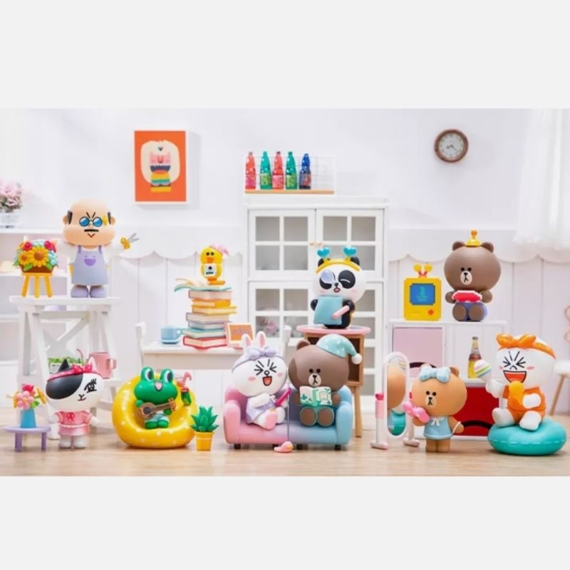 🇸🇬 Blind Box Line Friends Sally Chick Jessica Cat Leonard Frog Boss ...