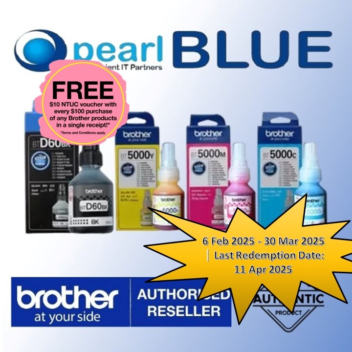 [ORIGINAL] Brother Ink Bottle BTD60 BTD 60 Black / BT5000 BT 5000 Cyan ...