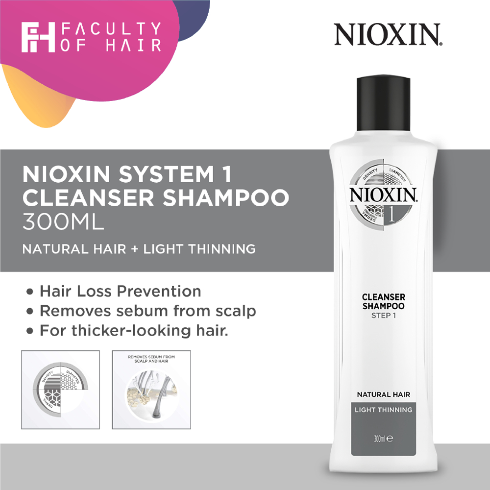 Nioxin System 1 Shampoo For Hair Loss (300ml) | Shopee Singapore