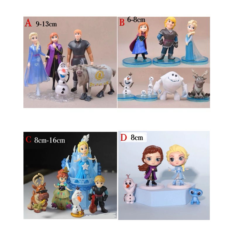 Frozen Elsa Anna Birthday Cake Topper Toy Figurine | Shopee Singapore
