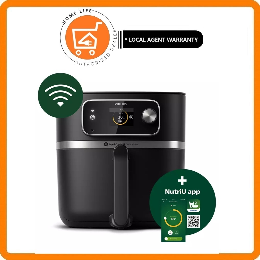 Philips HD9880/90 Airfryer Combi XXL Connected 7000 Series 8.3L, 2kg ...