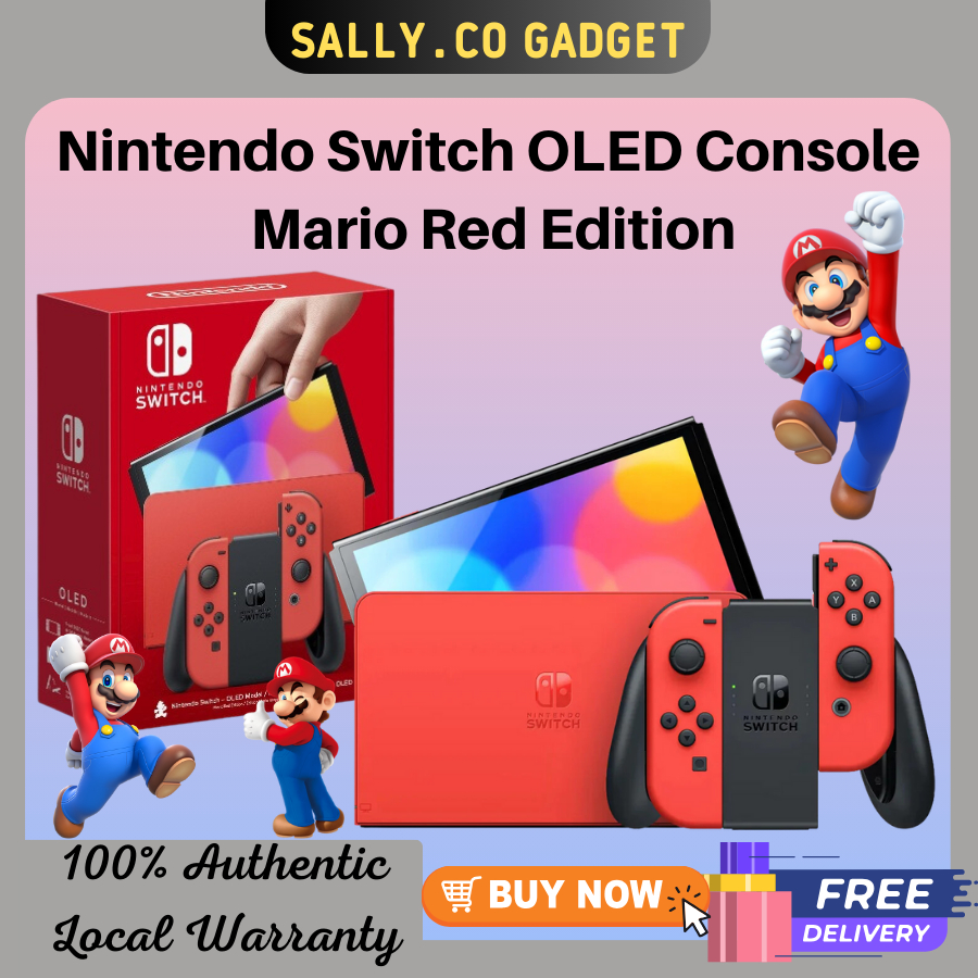 [readystock] Nintendo Switch Oled Mario Red Edition Local Seller