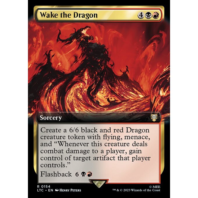 LTC_154 Wake the Dragon EA BL Borderless MTG: Magic the Gathering: Lord ...