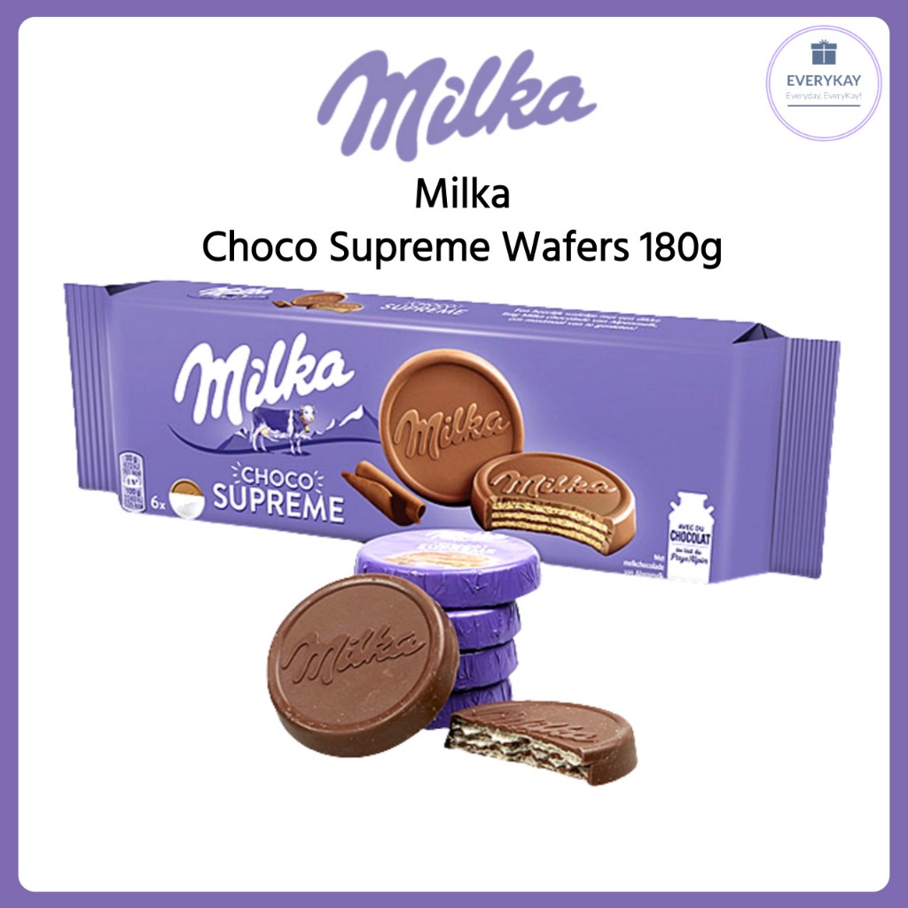 [Milka] Choco Supreme | Choco Wafers | Chocolate Cookies | Chocolate ...