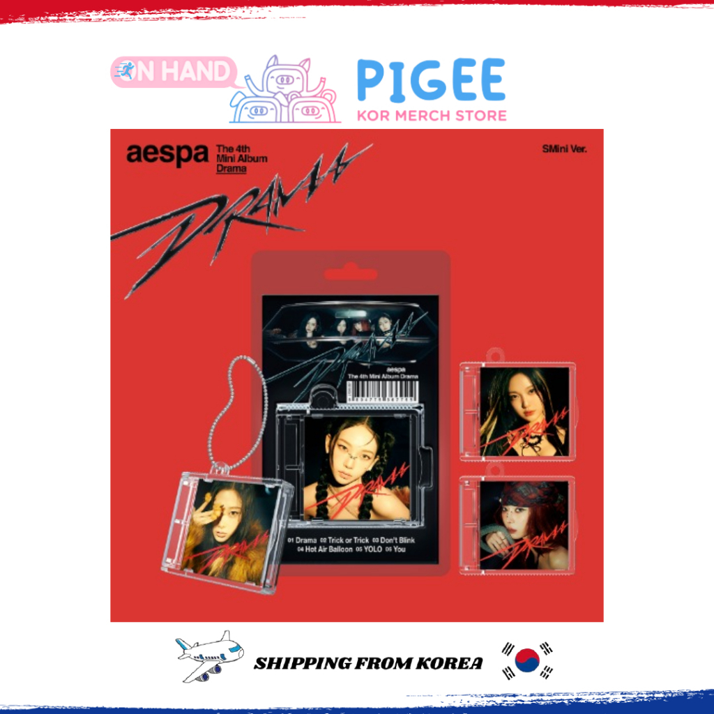 AESPA - [ DRAMA ] 4th Mini Album (SMini Version) | Shopee Singapore
