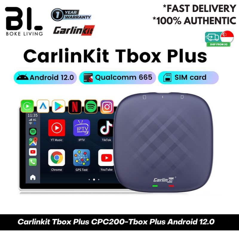 Carlinkit Tbox Plus CPC200-Tbox Plus Android 12.0 Internet AI Box-Wireless Carplay&Android Auto ...