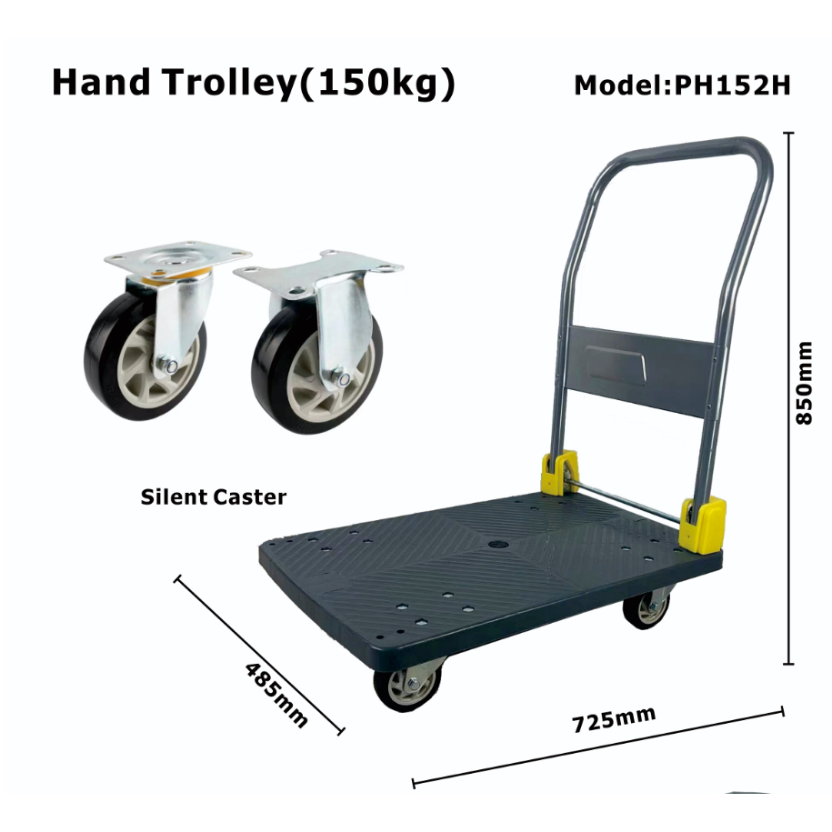 {SG} Hand Trolley Loading Weight 150kg With rubber wheel/Foldable ...