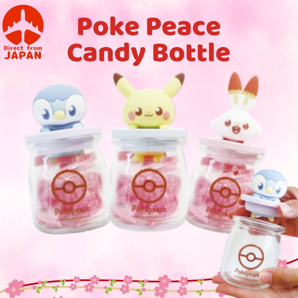 Poké piece candy bottles are now available! Pokémon Pikachu/Pocchama ...
