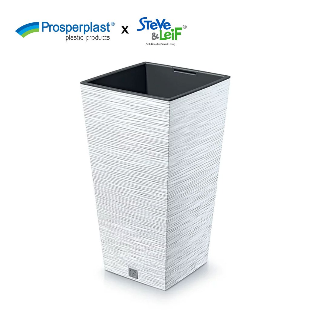 Prosperplast Furu Square Mid High Texture and Woven Flower Pot ...