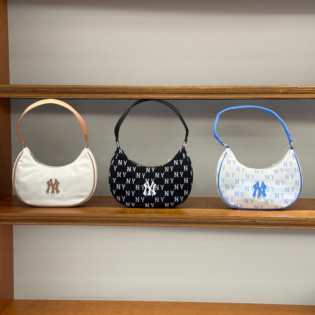MLB Classic MONOGRAM Jacquard Hobo Bag (2024New) | Shopee Singapore
