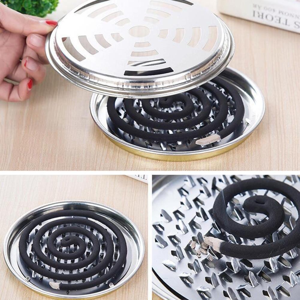 1PCS Safety Mosquito Coils Holder With Cover /Large Metal Insect ...