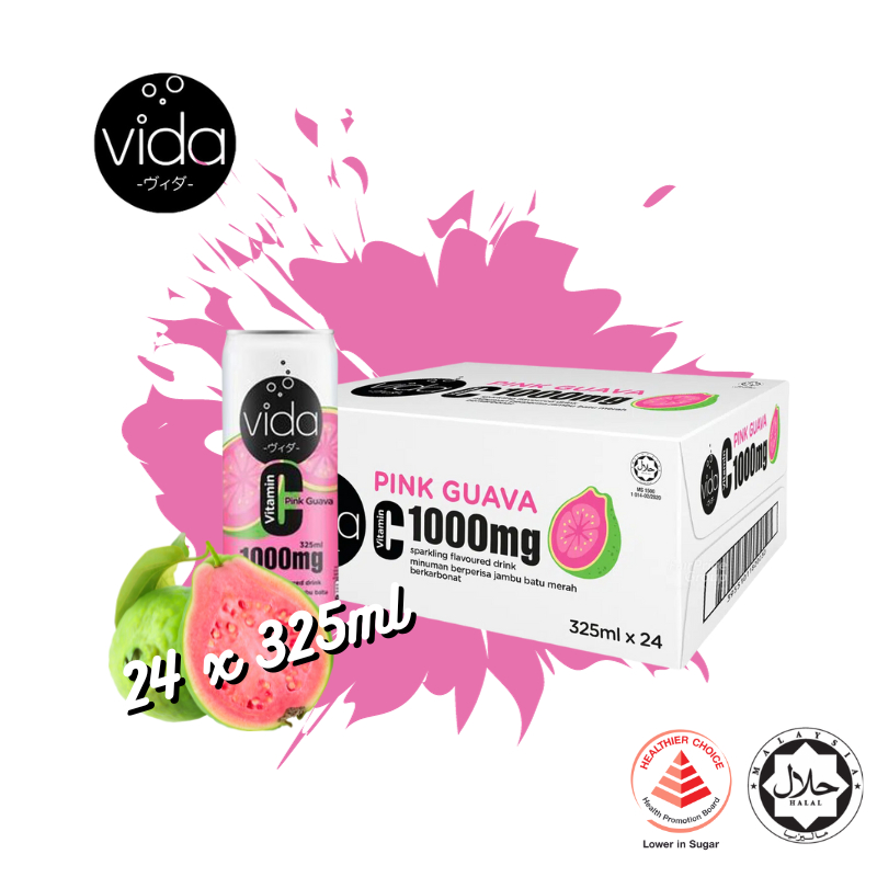 [Vida C][1000mg] Guava 325ml x 24 | Shopee Singapore