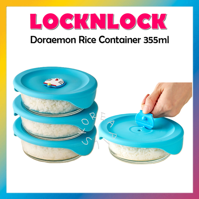 [LocknLock] Doraemon Rice Container 355ml (1p, 3p) | Shopee Singapore