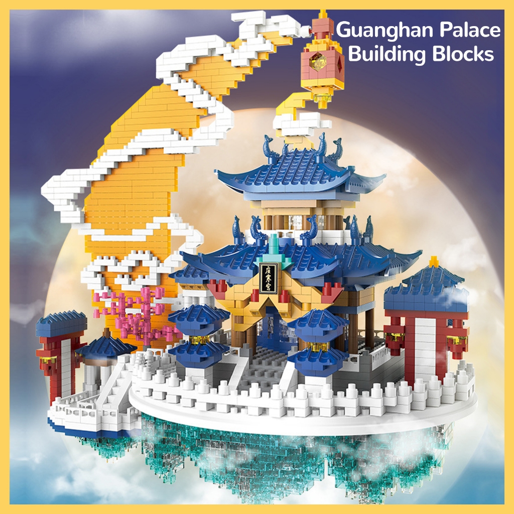 SG Guanghan Palace Building Blocks Micro Particle Puzzle Moon Palace ...