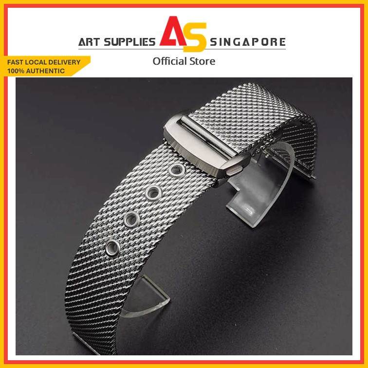(SG LOCAL STOCK) Seamaster Style Stainless Steel Mesh Watch Strap 20 ...