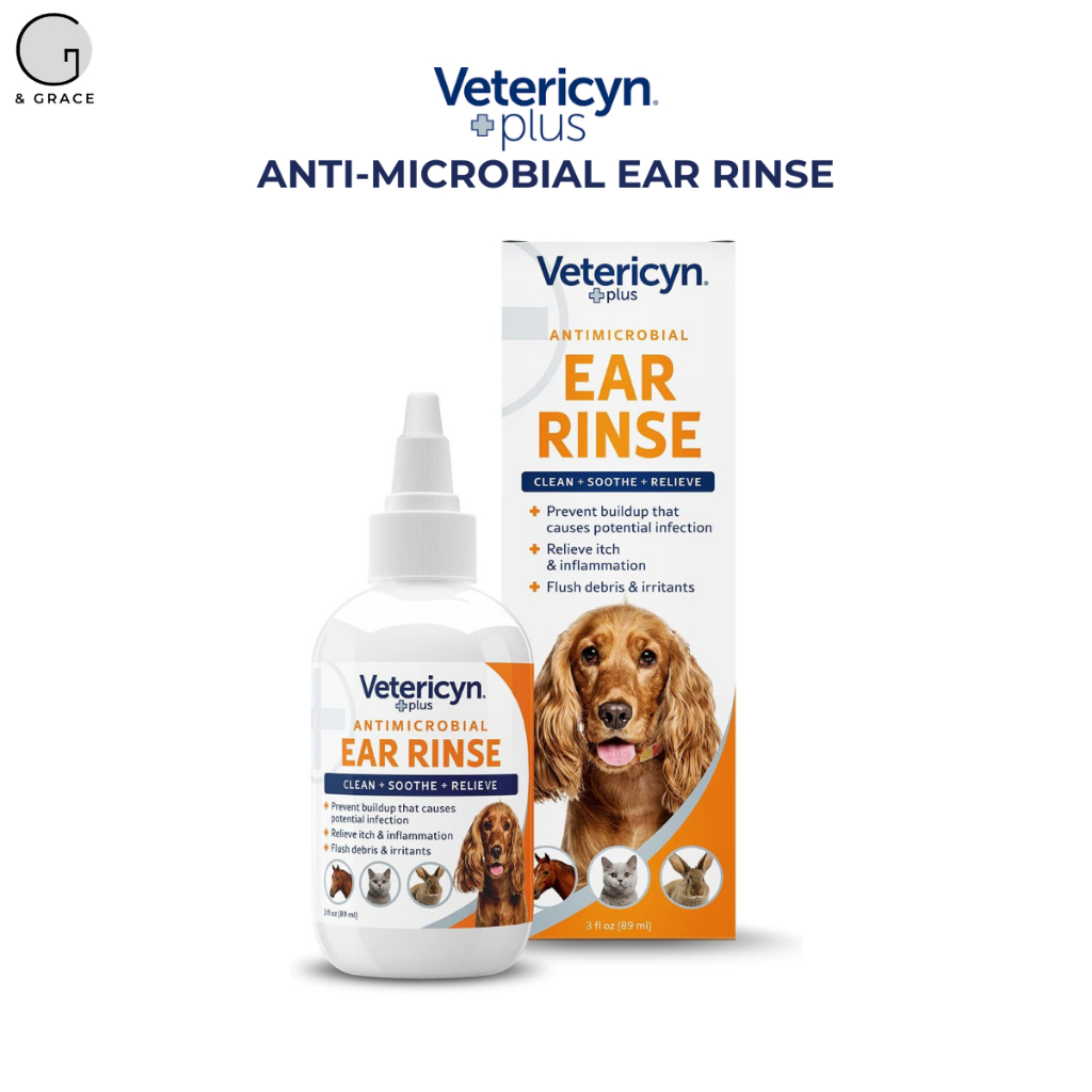 Vetericyn Plus Antimicrobial Pet Ear Rinse - Relieve for ear infection ...