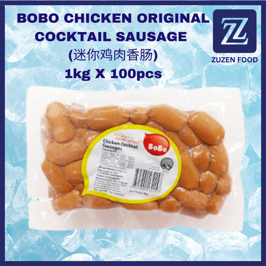 【Zuzen Food】BoBo Chicken Original Cocktail Sausage (迷你原味鸡肉香肠) | Shopee Singapore