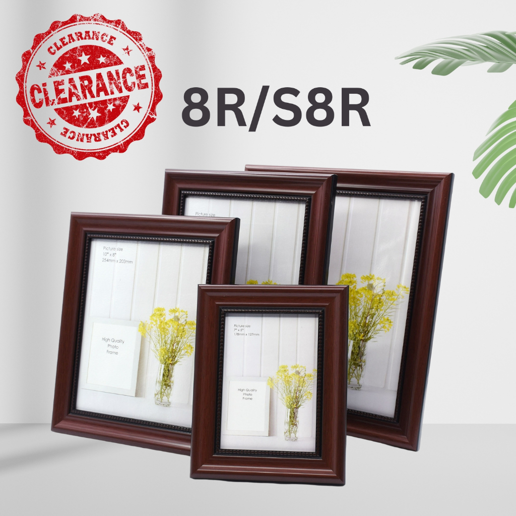 8R & S8R Antique Dark Wooden Frame | Shopee Singapore
