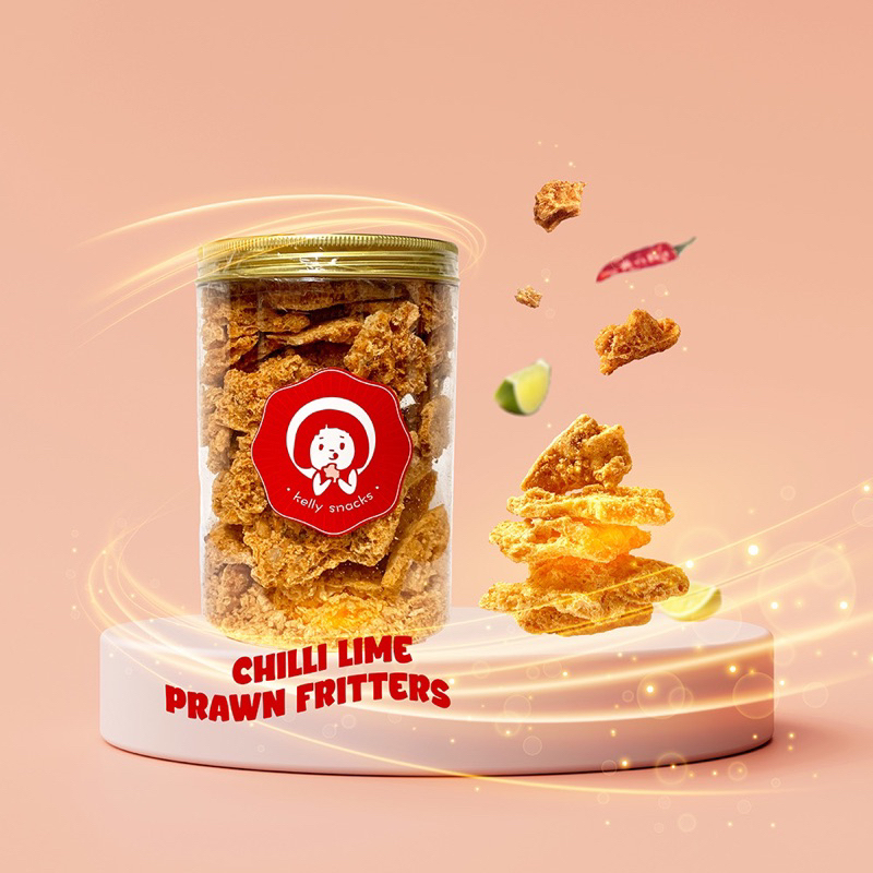 Kelly Snacks Chilli Lime Prawn Fritters 240g | Shopee Singapore