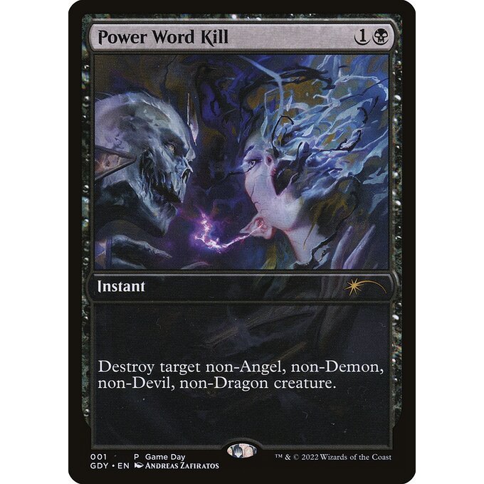 GDY_001 Power Word Kill MTG Magic: The Gathering: Game Day Promo ...