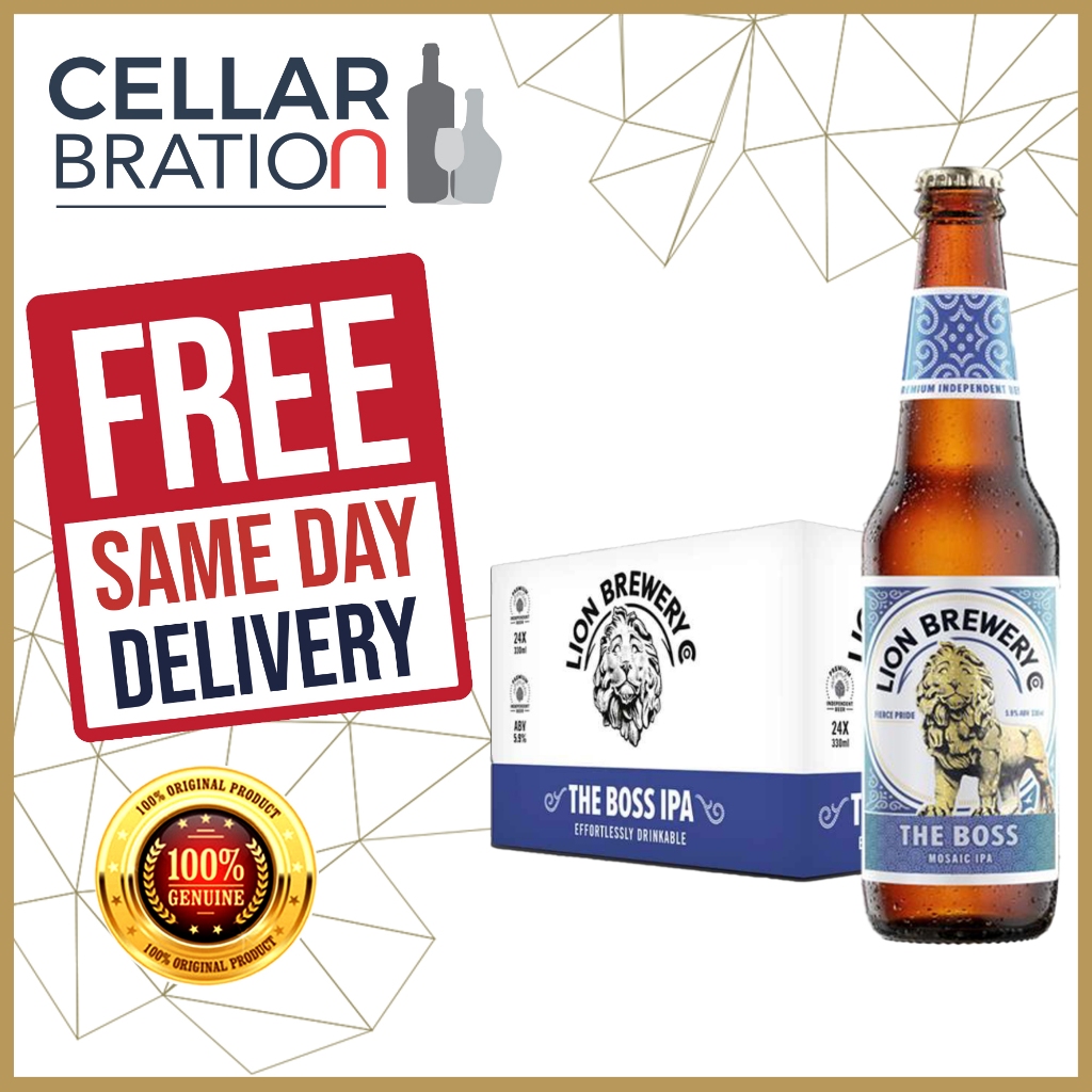 Lion Brewery The Boss Mosaic IPA (24 bottles x 330ml) | Shopee Singapore