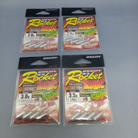 [SV70] Decoy Rocket Magic Ajing Jig Fishing Hook For Small Rubber SV70 Japan | Shopee Singapore