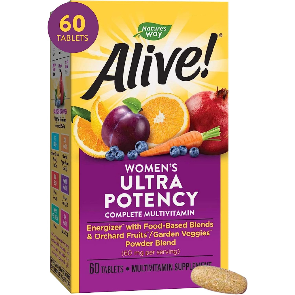 Nature's Way Alive Women's & Men Multivitamin Ultra Potency Complete ...