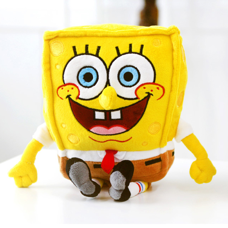25cm Cute SpongeBob SquarePants Soft Doll Plush Cartoon Girl Boy Toy ...