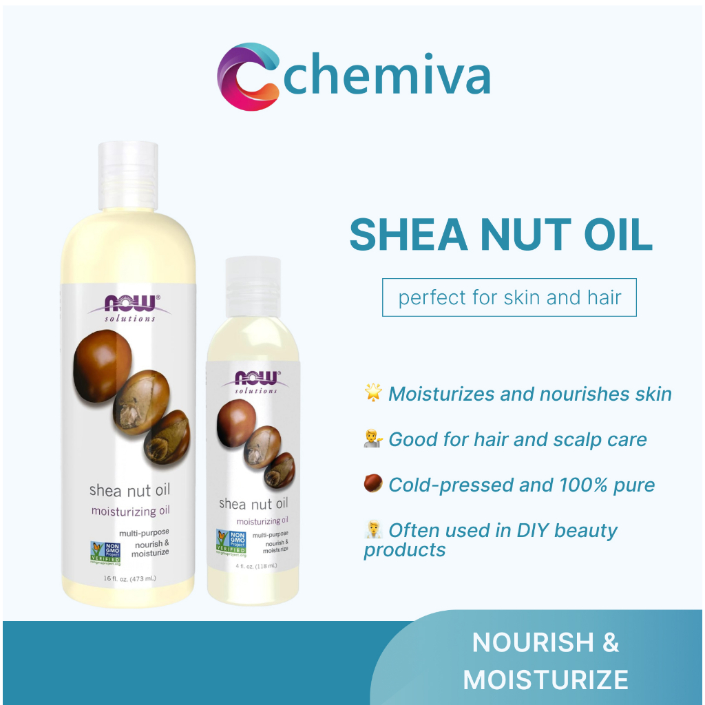 [Fast Shipping] Now Foods Solutions, Shea Nut - 118ml / 473ml (Multi ...