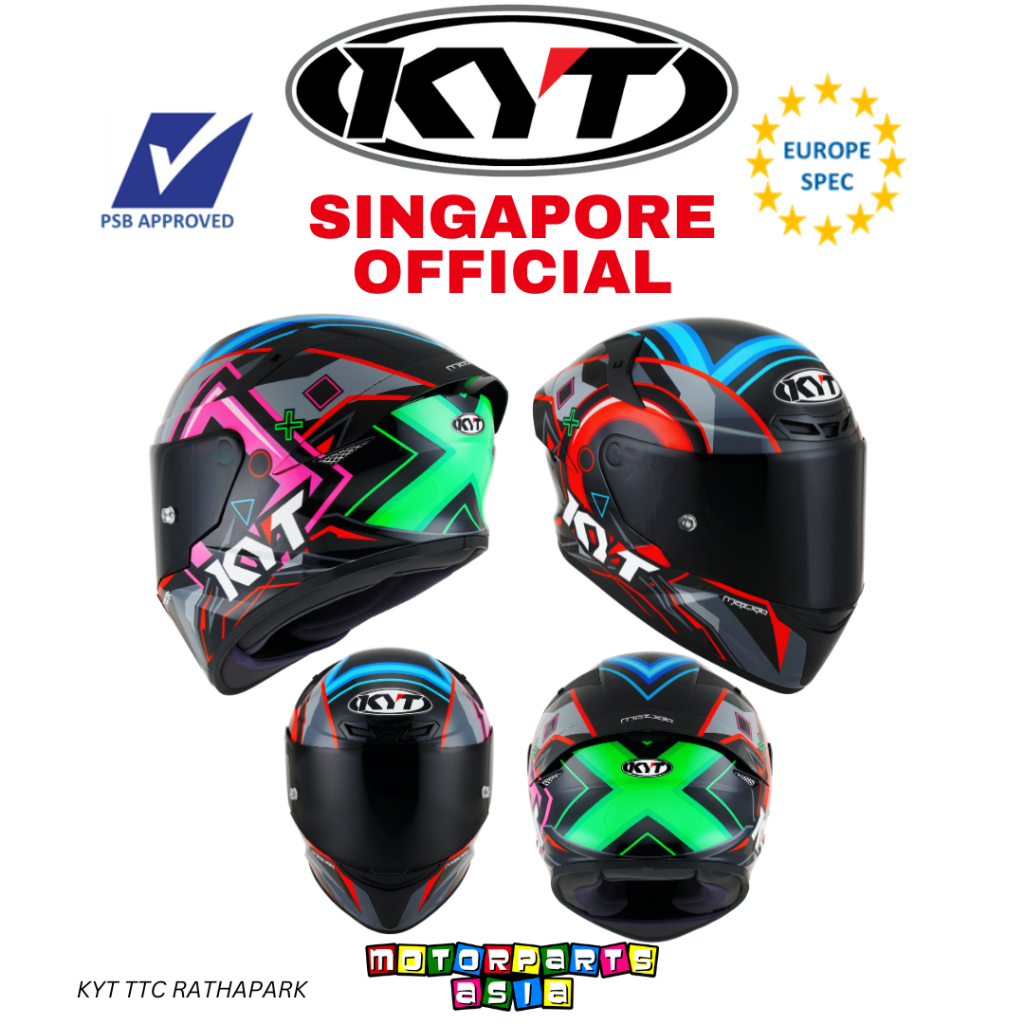 KYT TT Course Ratthapark Wilairot Play Full Face Helmet | PSB Approved ...
