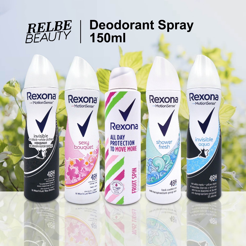 [BUNDLE OF 3] REXONA WOMEN ANTI PERSPIRANT DEODORANT SPRAY 150ML RELBE ...