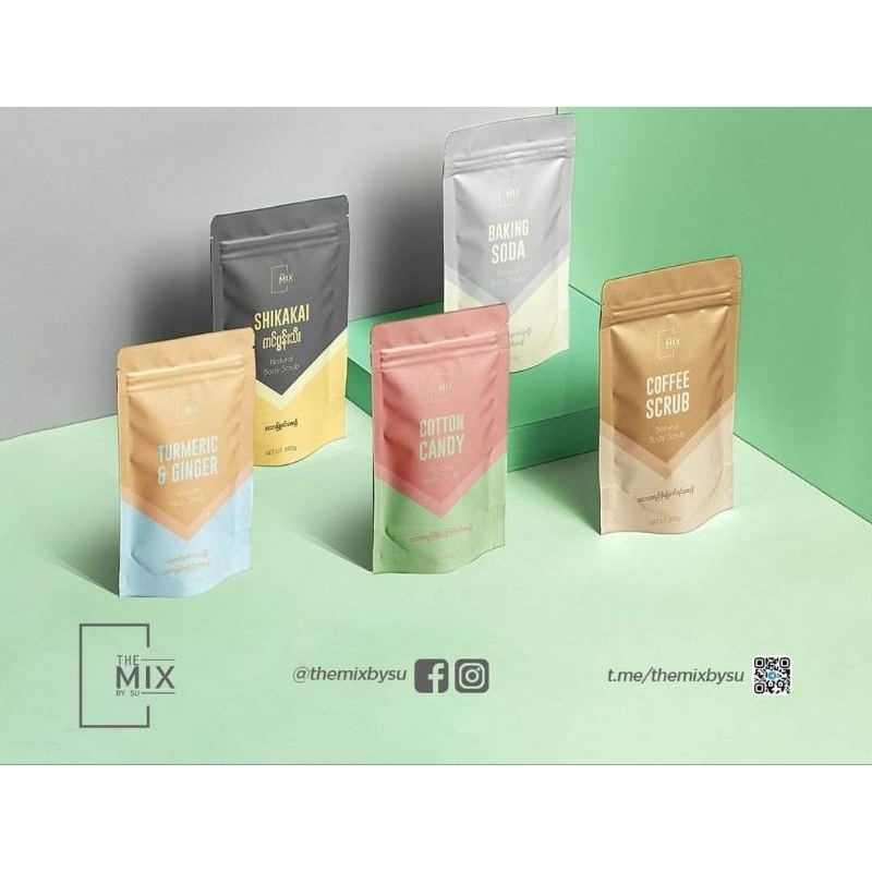 Mix By Su Body Scrub 390g (Baking Soda/ Shikakai / Coffee) | Shopee ...