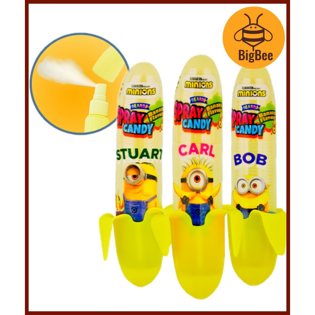 Minions Spray Candy - 40ml Banana Flavour | Shopee Singapore