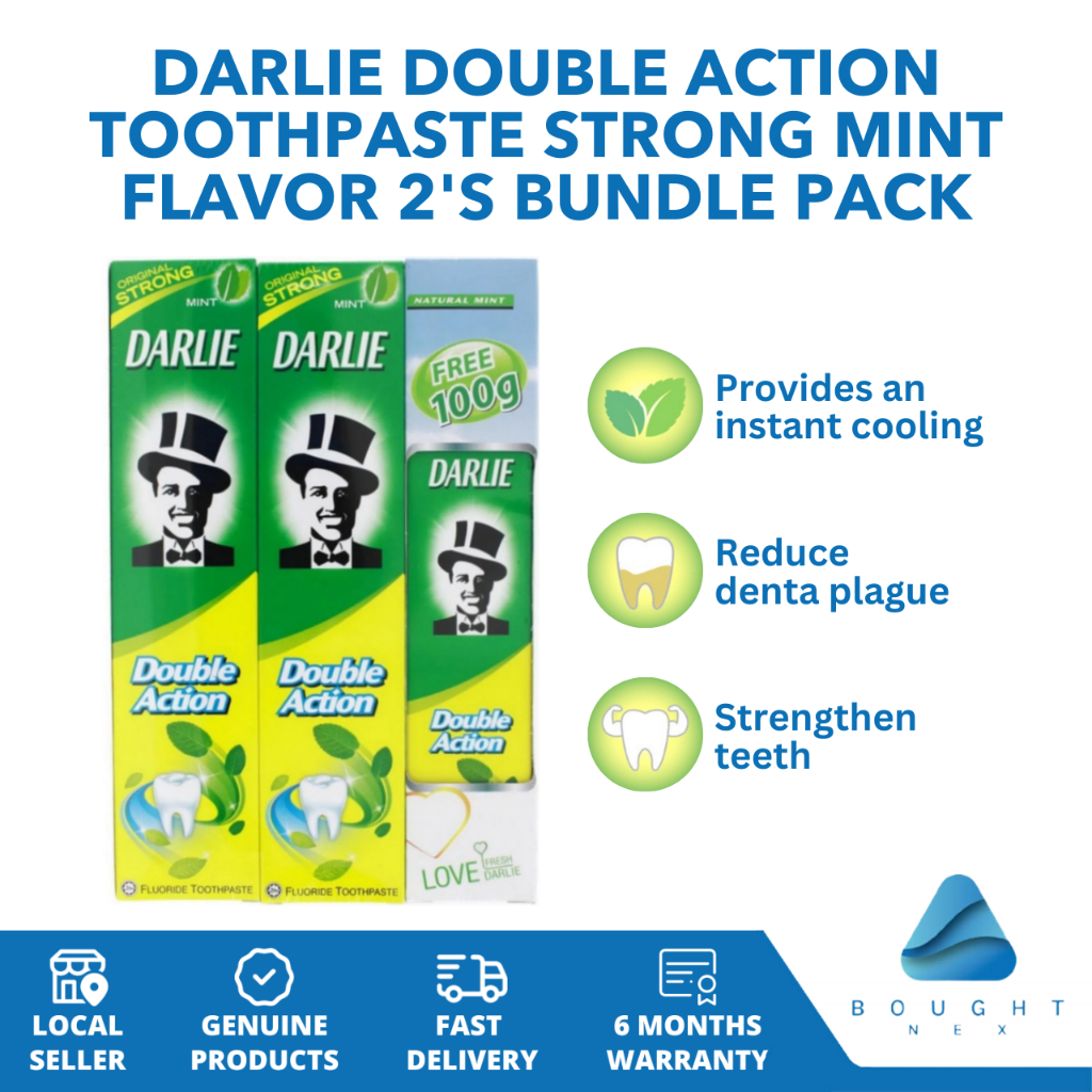 Darlie Double Action Toothpaste Original Strong Mint Flavor 2's 250g ...