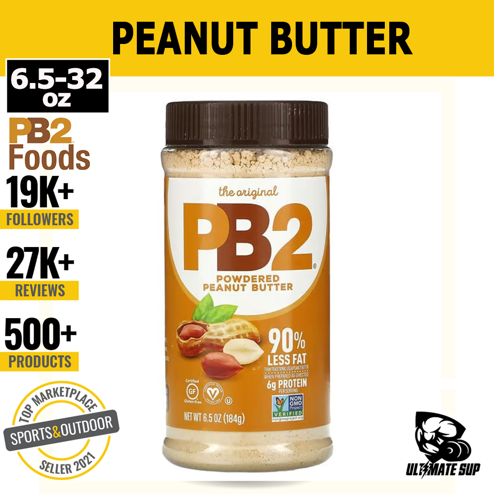 PB2 Foods, The Original PB2, Powdered Peanut Butter, Original, 6.5 oz ...