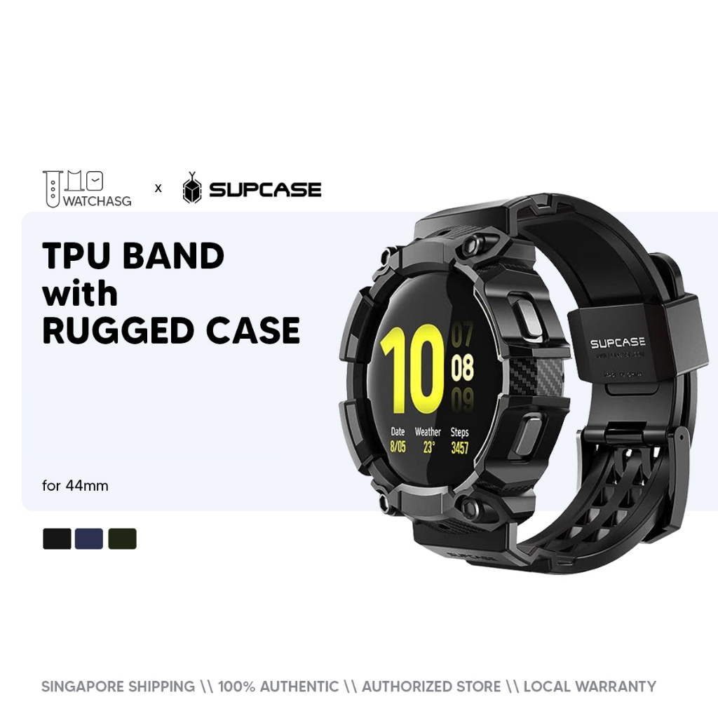 Supcase UB Pro for Samsung Galaxy Watch 6/5/4, 44mm TPU Band with ...