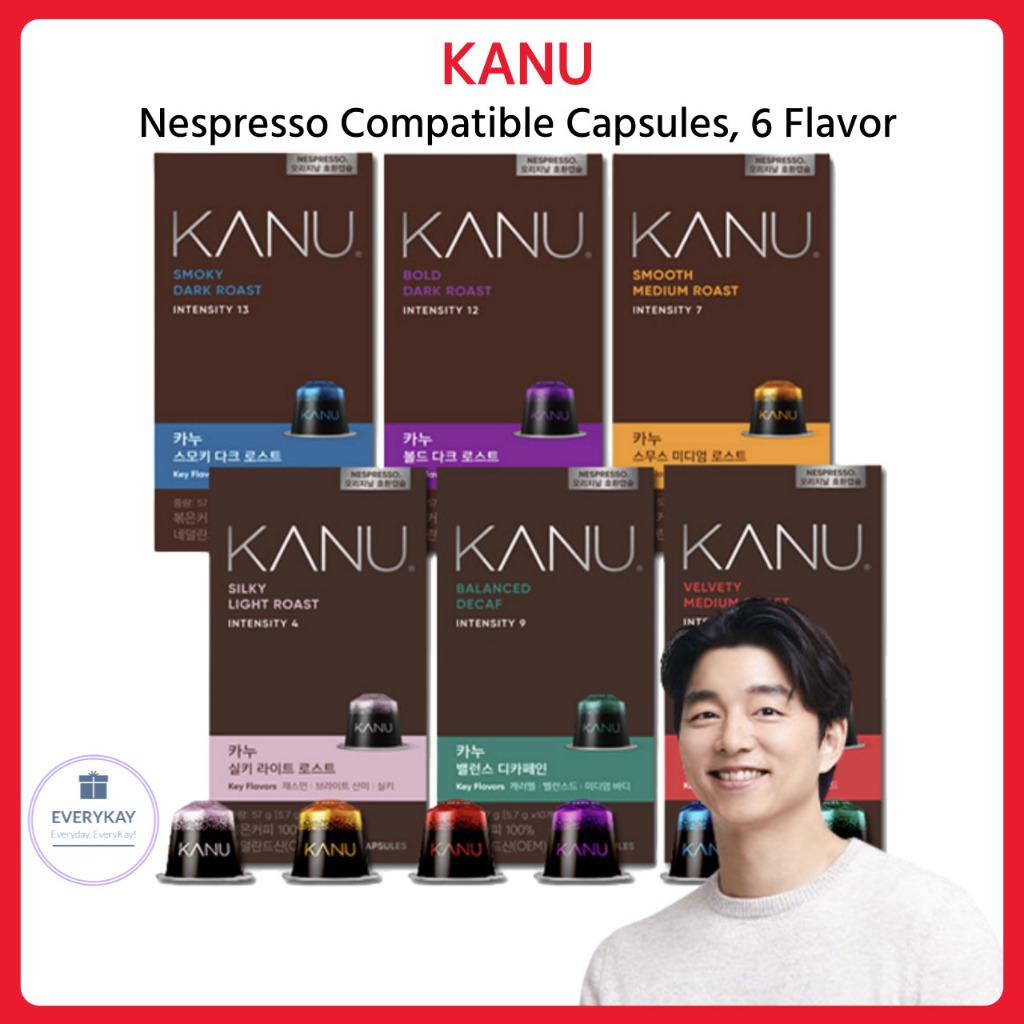 [KANU] Nespresso Compatible Capsule | 6Flavors | Korean Espresso Coffee ...