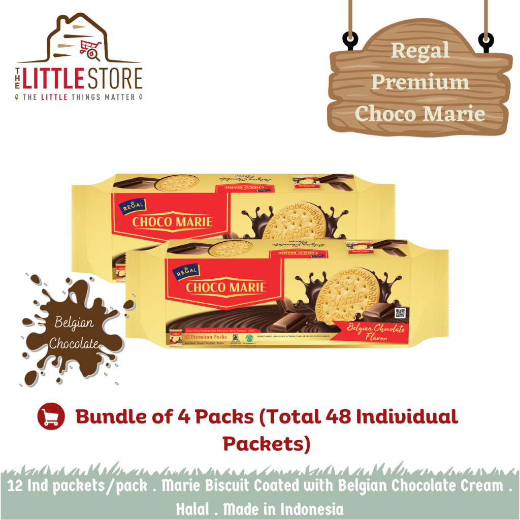 *Clearance* [Bundle of 4 Packs] Regal Choco Marie - Coated with Belgian ...
