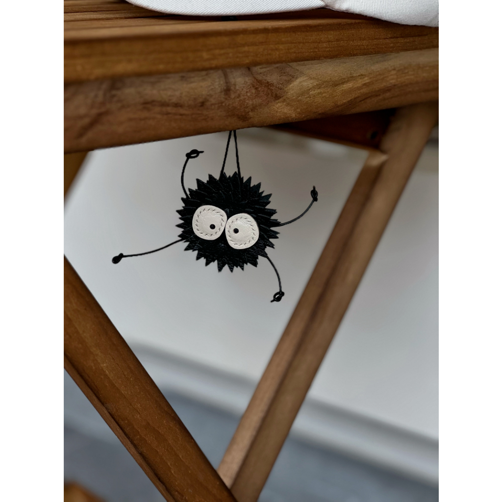 Handcrafted Ghibli Leather Bag Charms - Susuwatari Charm & Sootsprites ...