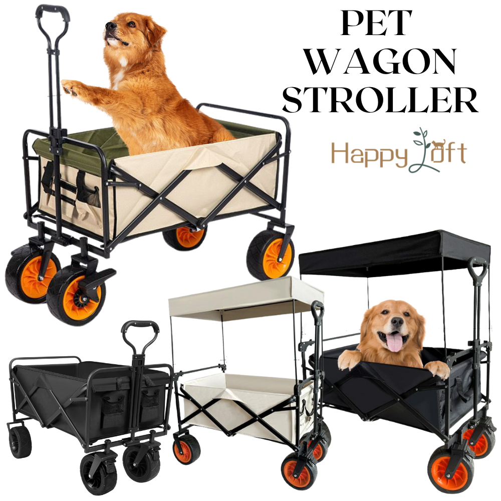 [SG SELLER] Pet Toddler Pet Stroller Pet Wagon Stroller Foldable Stroller Baby Pets Wagon with ...