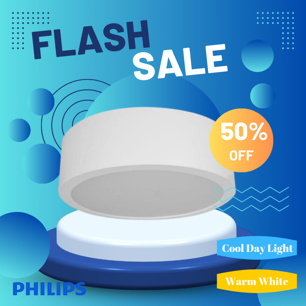 CLEARANCE SALE! Philips 24W Meson LED Round Surface Mount Light 59474 ...