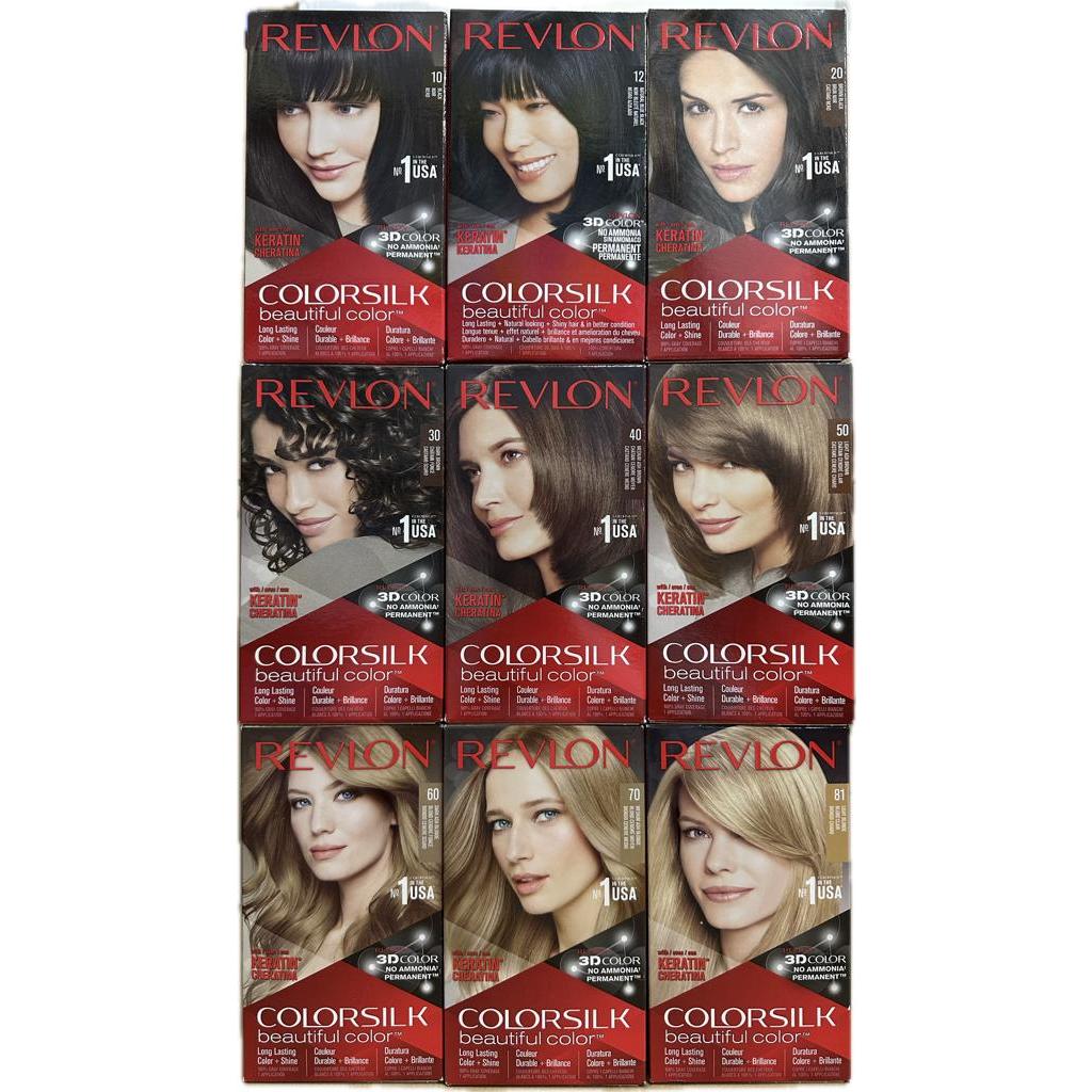 Revlon Hair Dye ColourSilk 3D Ammonia-free,130ML | Shopee Singapore