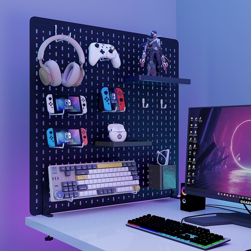 Pegboard Panel Pegboard Accessories DIY Desk Organizer No Drill Wall ...