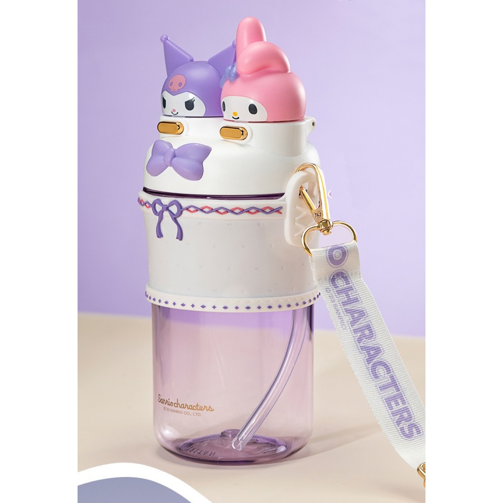 Sanrio Kids Water Bottle Tritan Bottle 100% BPA Free Cute Water Bottle My Melody Kuromi ...